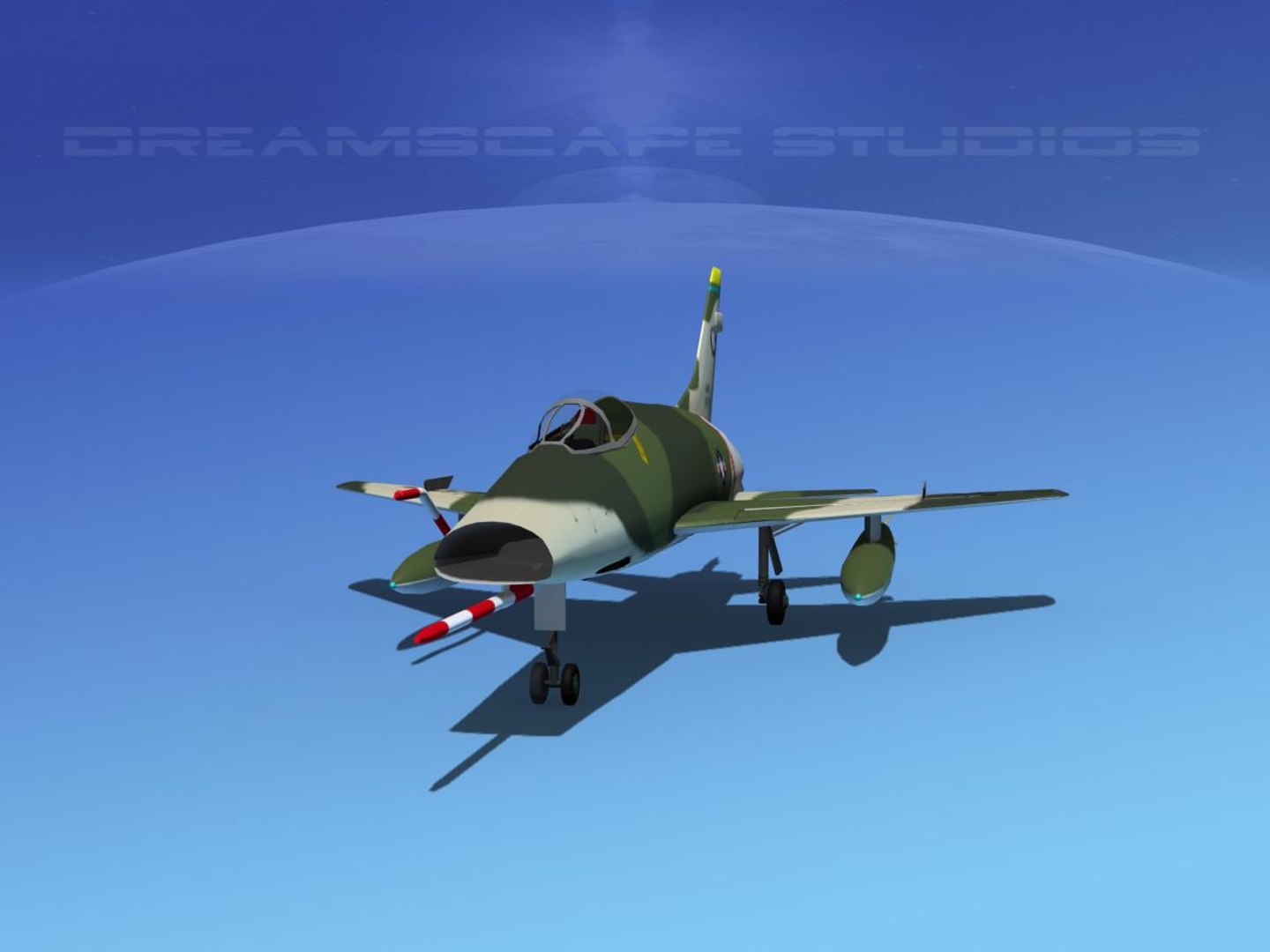 3d Super Sabre North American Model