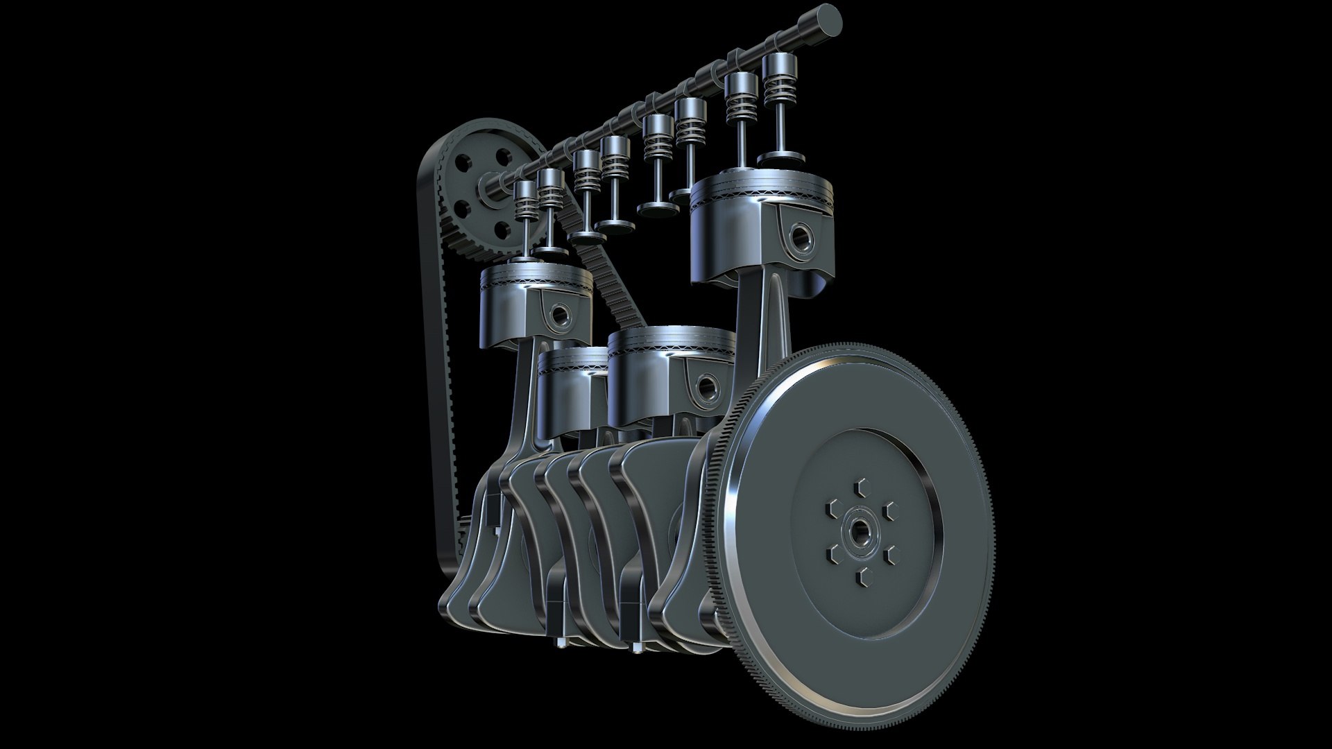 High poly piston engine 3D model model - TurboSquid 1810072