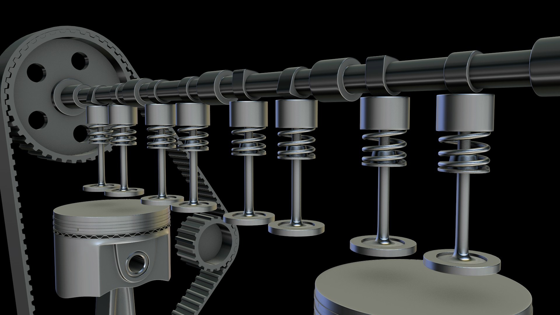 High poly piston engine 3D model model - TurboSquid 1810072