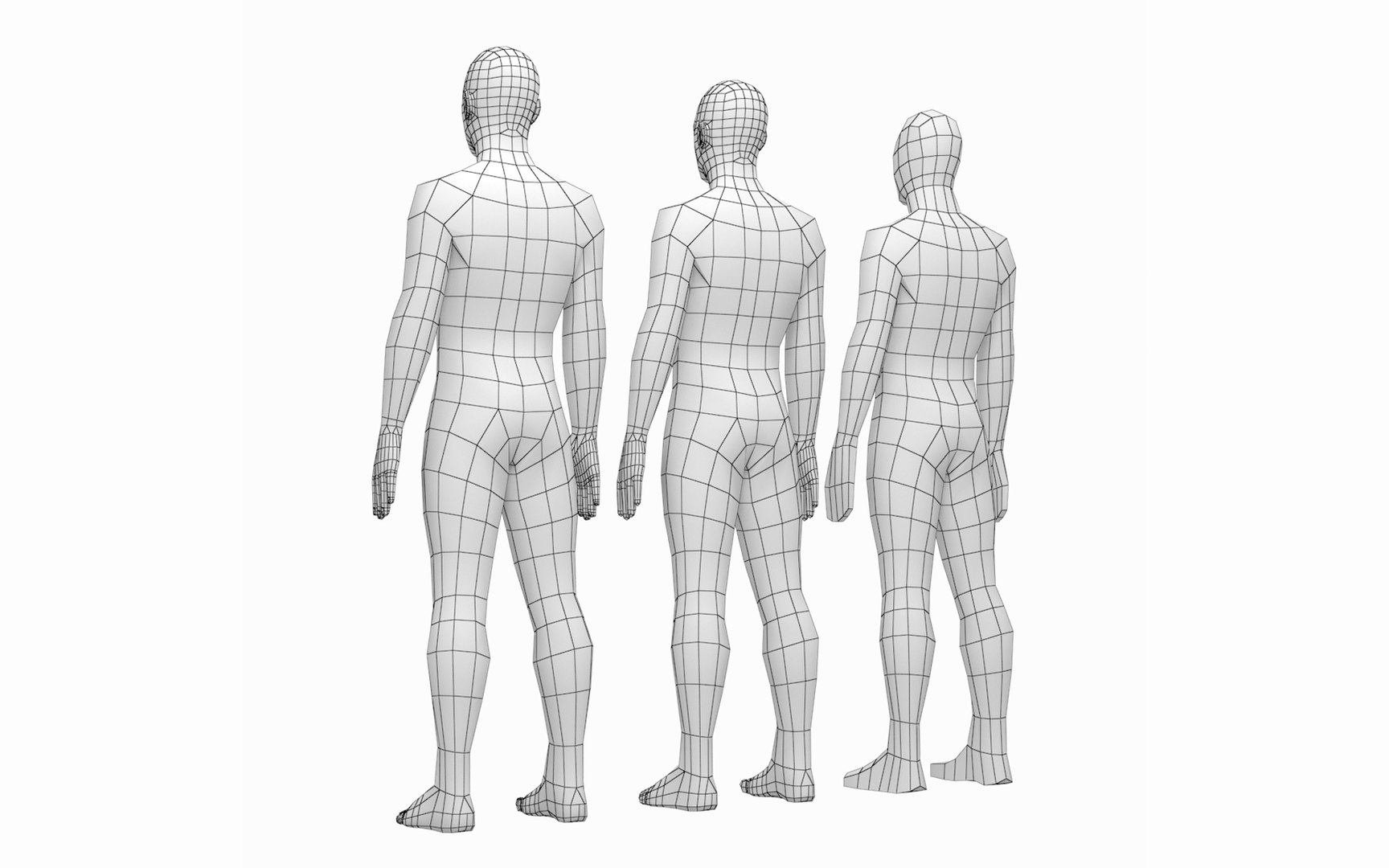 3D Model Natural Male In Rest Pose Base Mesh - TurboSquid 2066206