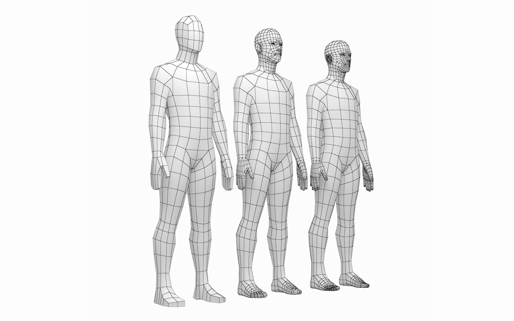 3D model Natural Male in Rest Pose Base Mesh - TurboSquid 2066206