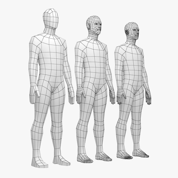 modelo 3d Natural Male in Rest Pose Base Mesh - TurboSquid 2066206