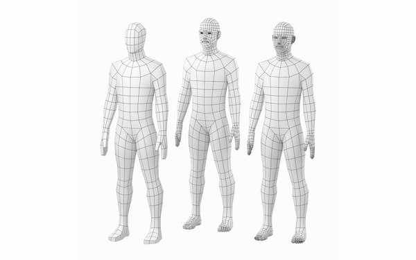 3D model Natural Male in Rest Pose Base Mesh - TurboSquid 2066206