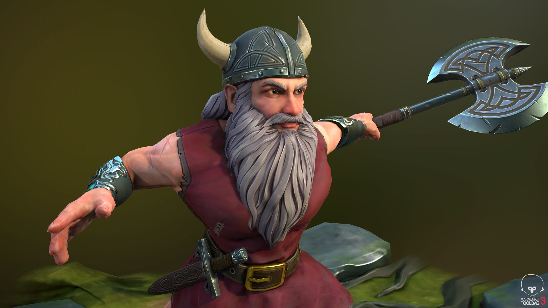 3D fantasy dwarf - rigged | 1142806 | TurboSquid