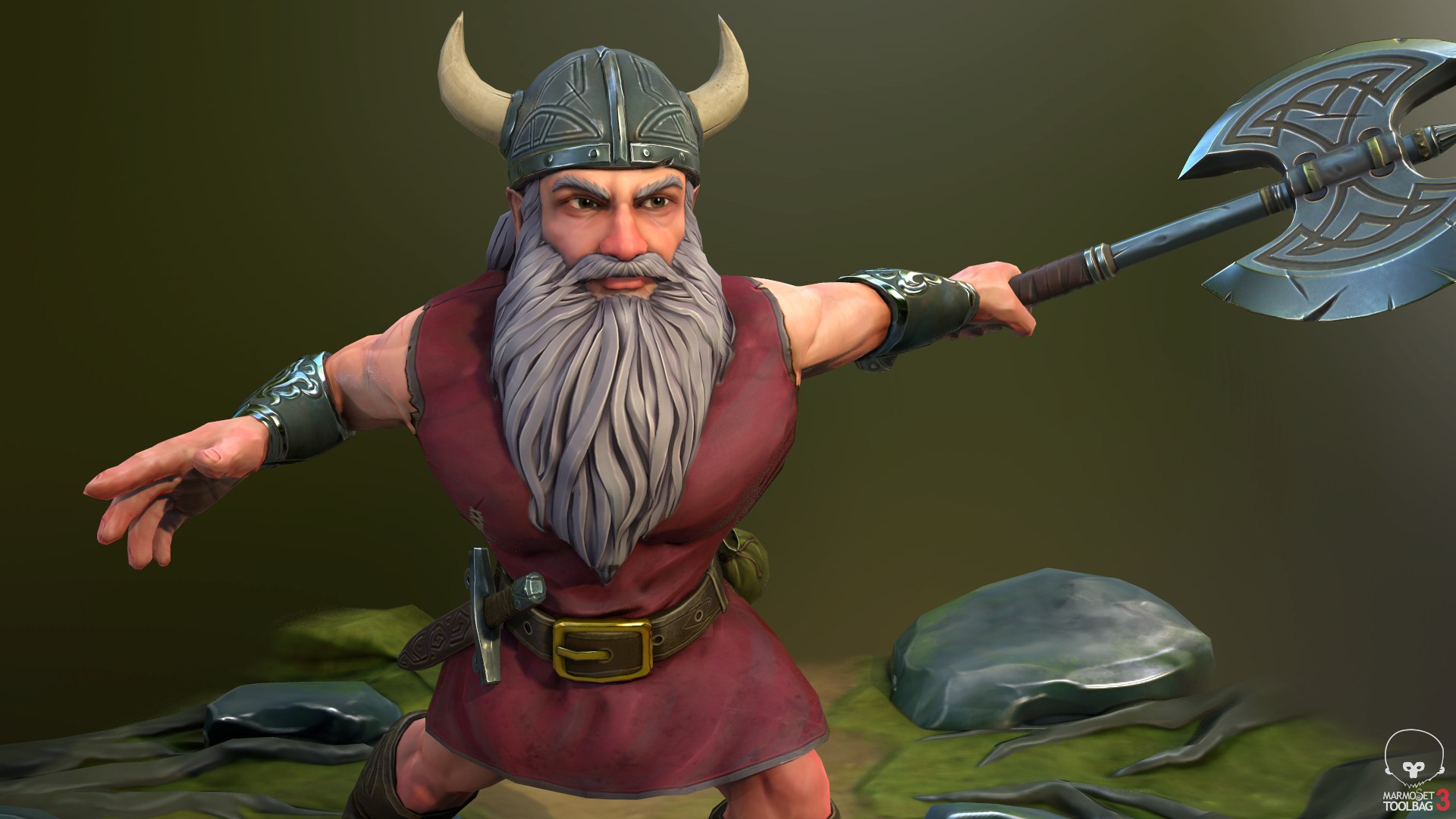 3D fantasy dwarf - rigged | 1142806 | TurboSquid