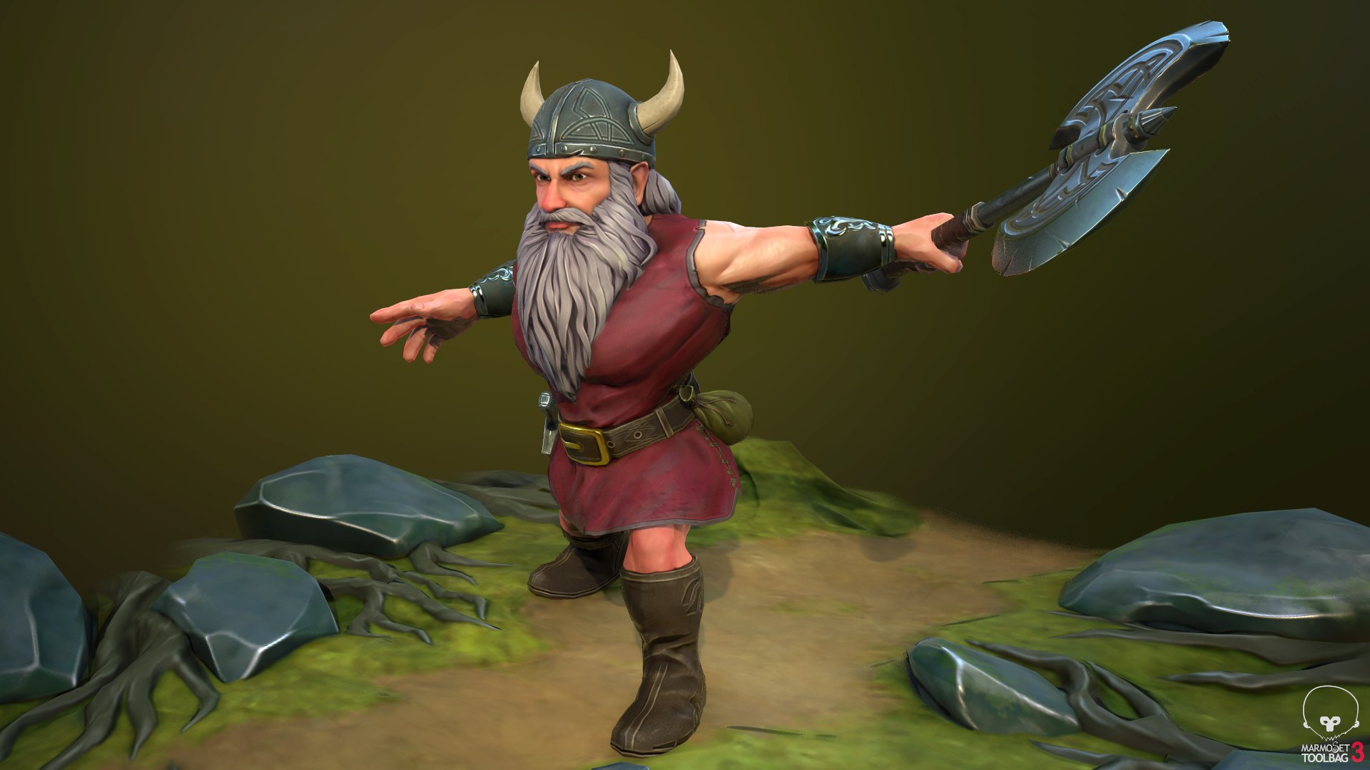 3D Fantasy Dwarf - Rigged | 1142806 | TurboSquid