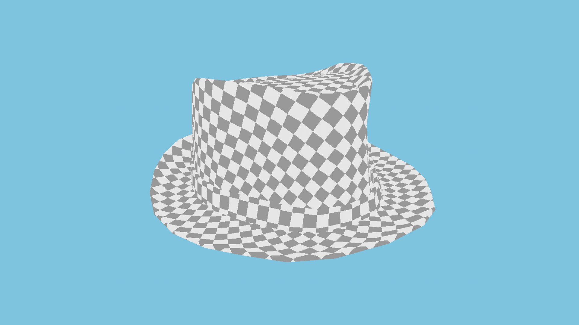 Rust Leather Trilby Hat - Character Design Fashion 3D model ...