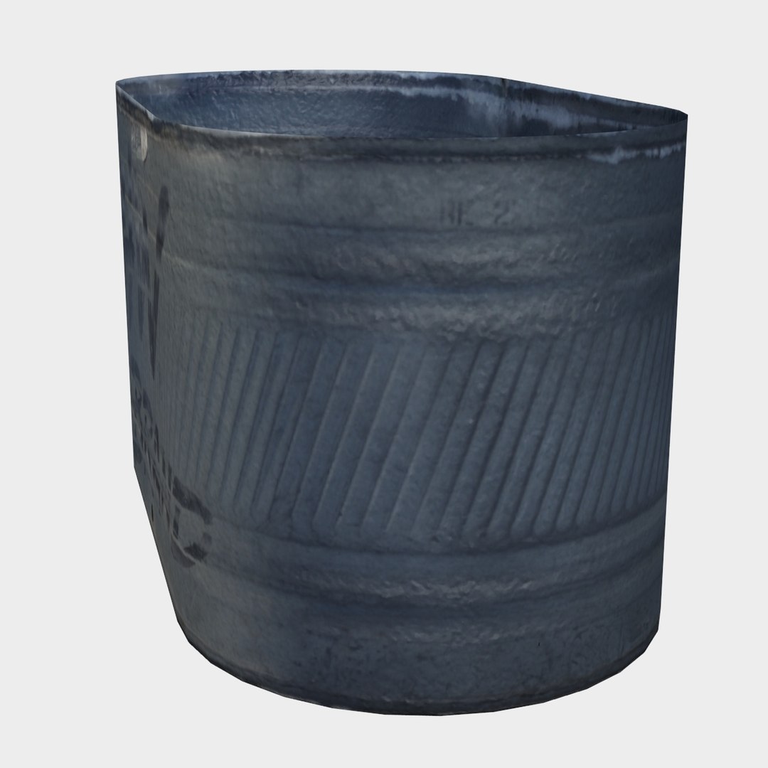 Metal water trough 3D model - TurboSquid 1237929