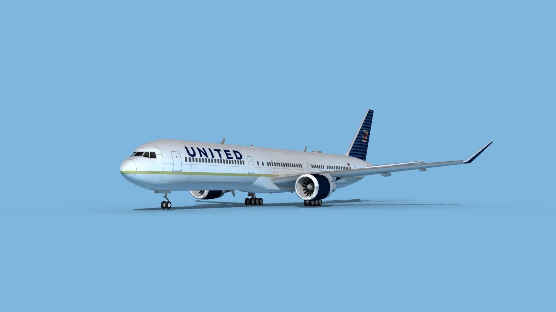 3D Boeing 767-400 United Airlines 3 Model - TurboSquid 1912377