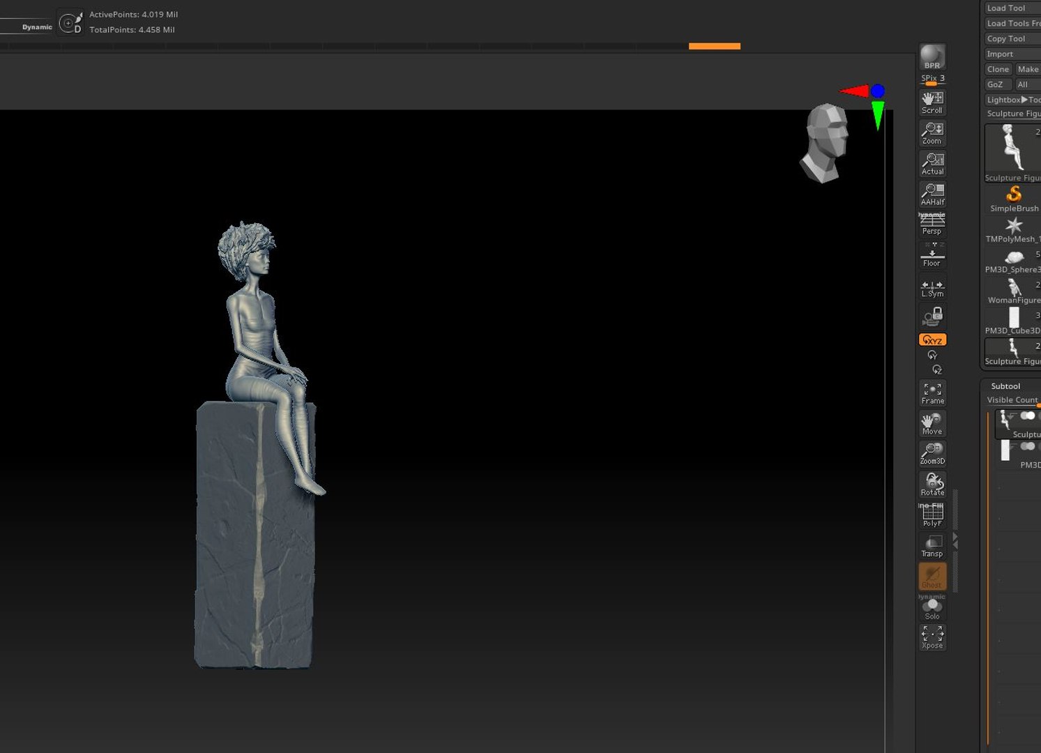 Sculpture Woman Figure Model - TurboSquid 1959216