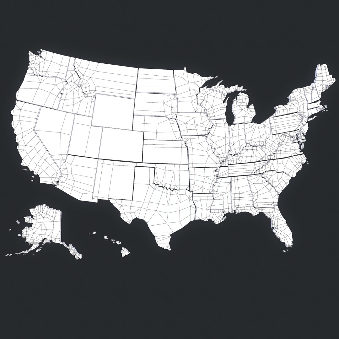 3D Modeled Maps Election 2020 - TurboSquid 1646135