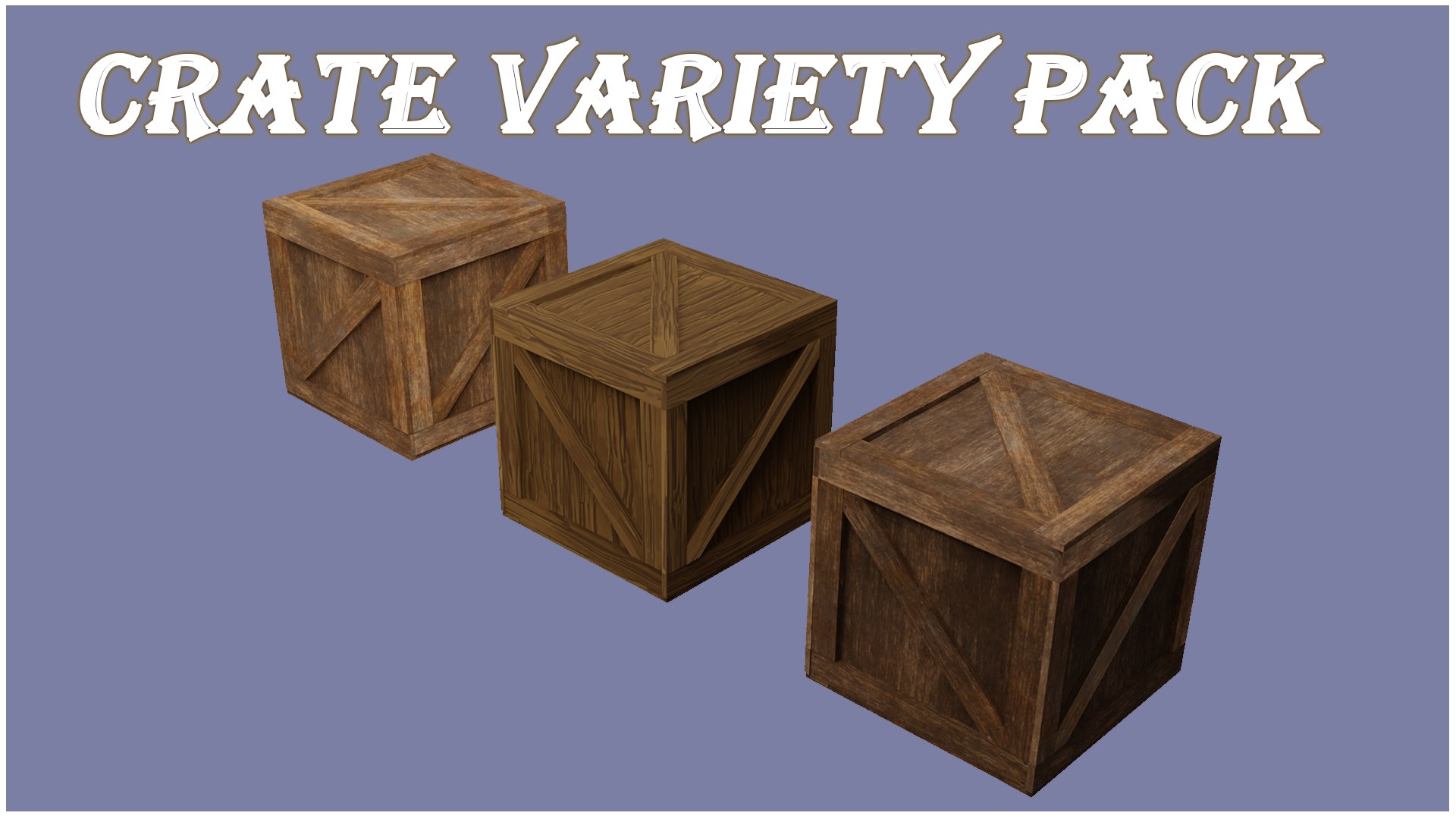 3D Crate Variety Pack Model - TurboSquid 2259341