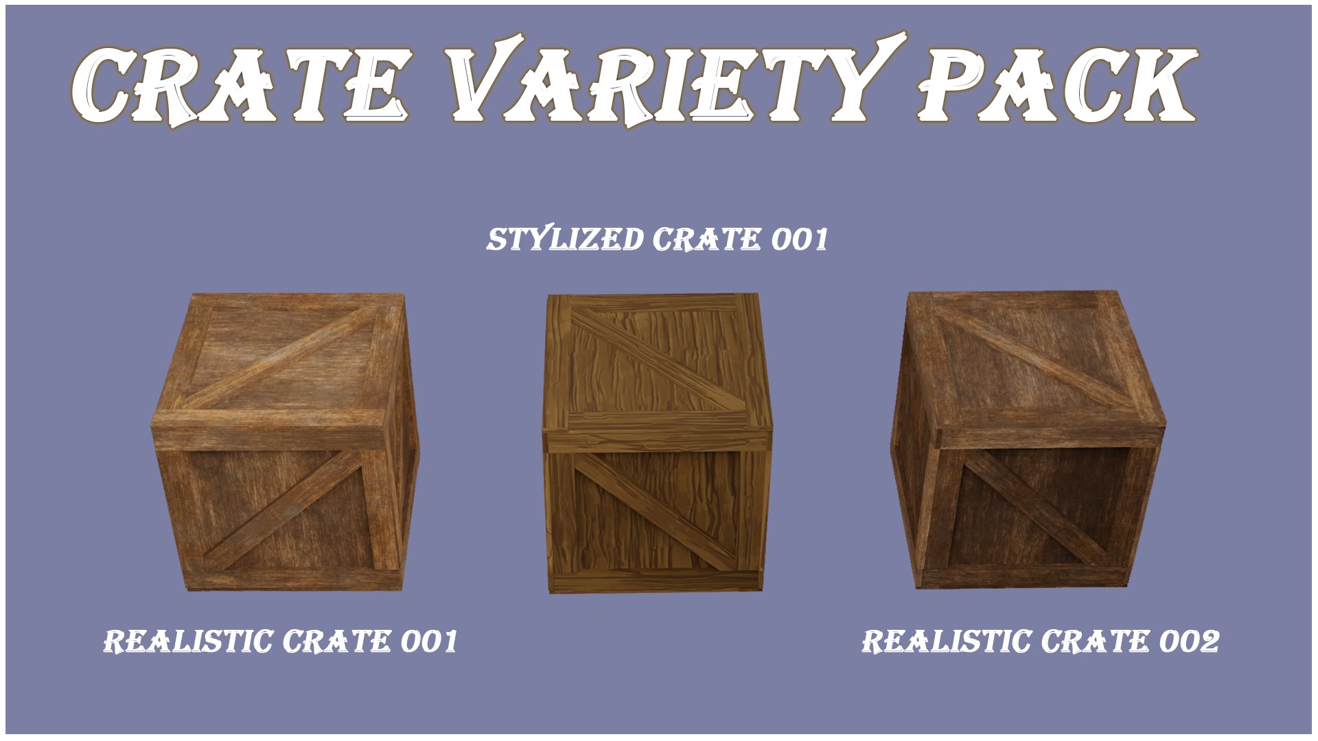 3D Crate Variety Pack Model - TurboSquid 2259341