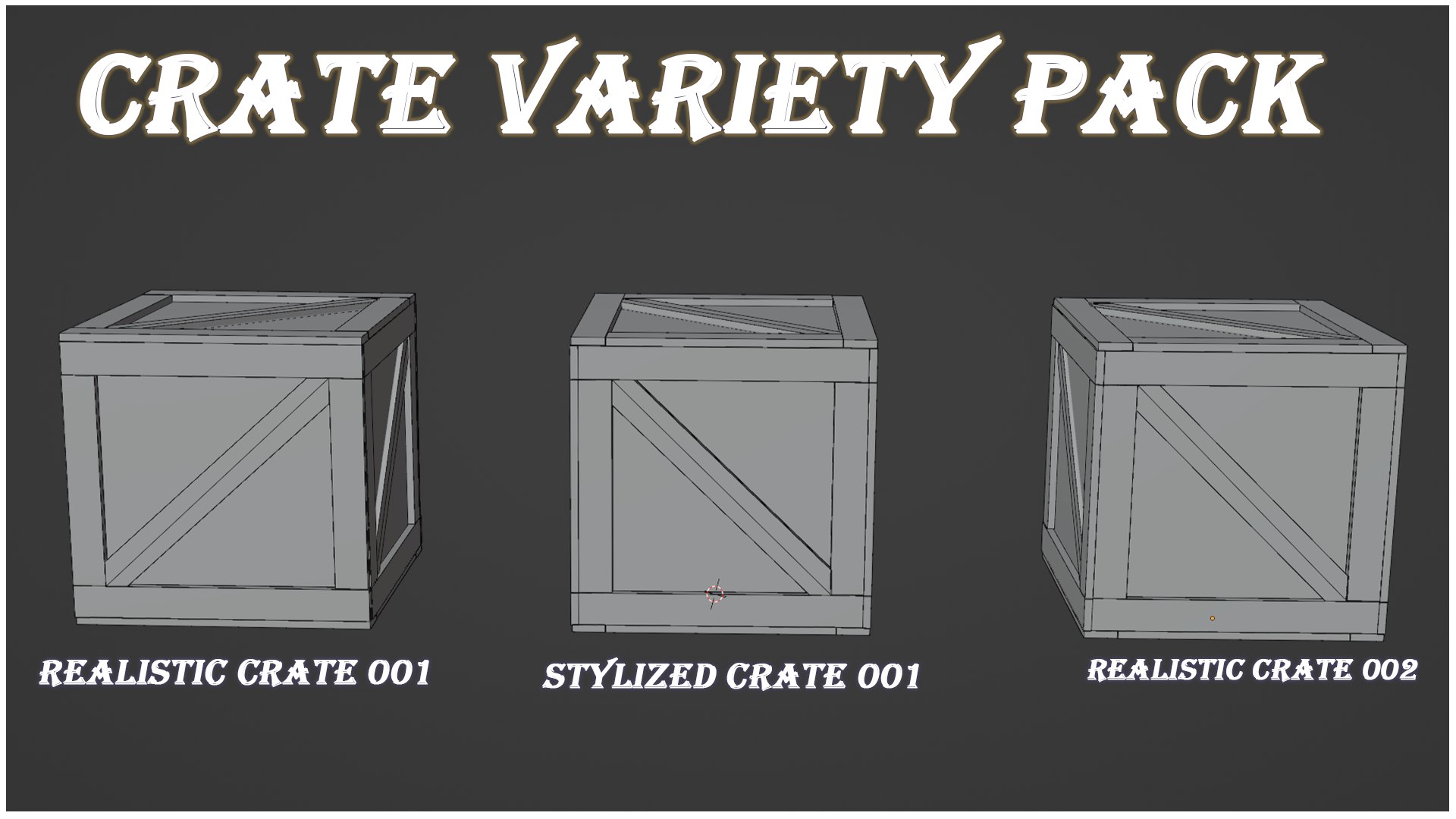 3D Crate Variety Pack Model - TurboSquid 2259341