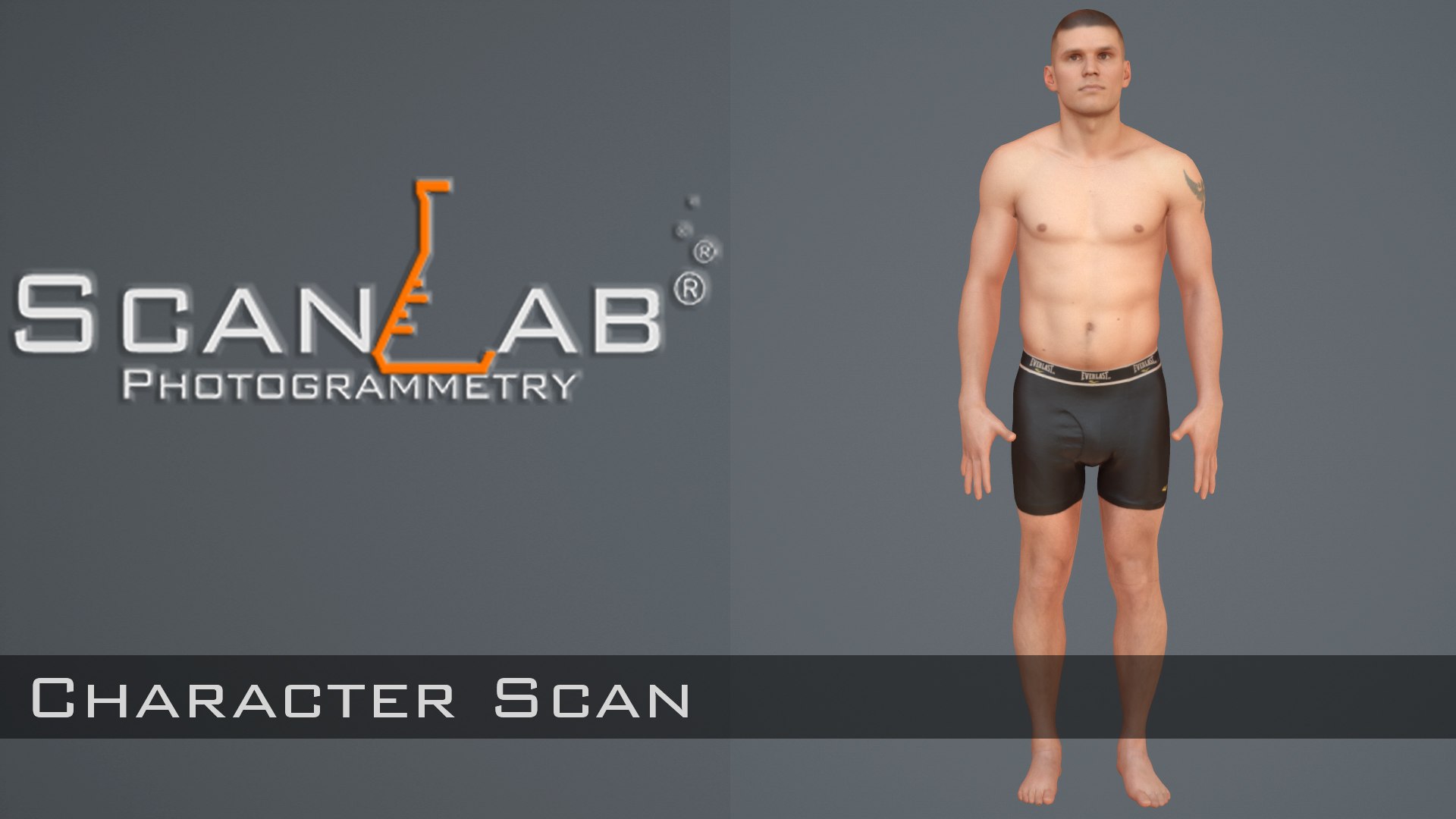 3d Body Scan - Rigged Male Model
