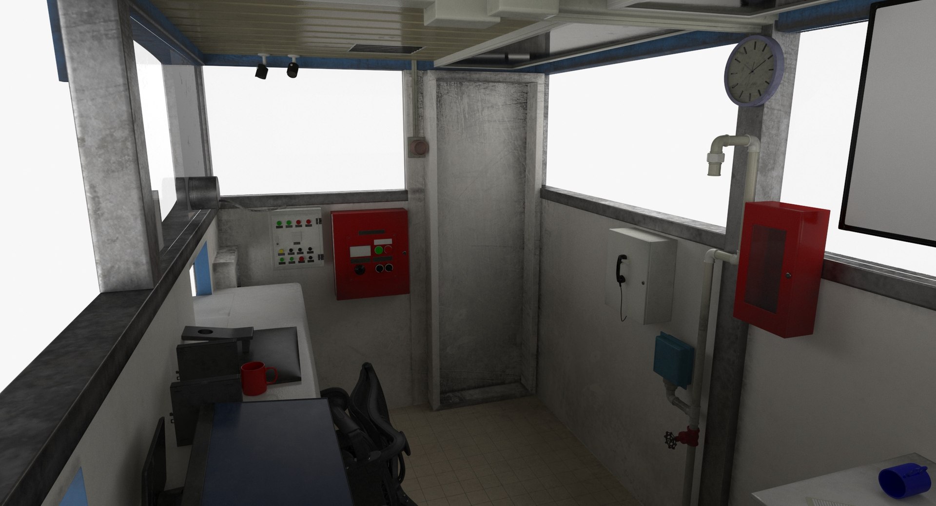 3D Subway Token Booth Damaged - TurboSquid 2071258