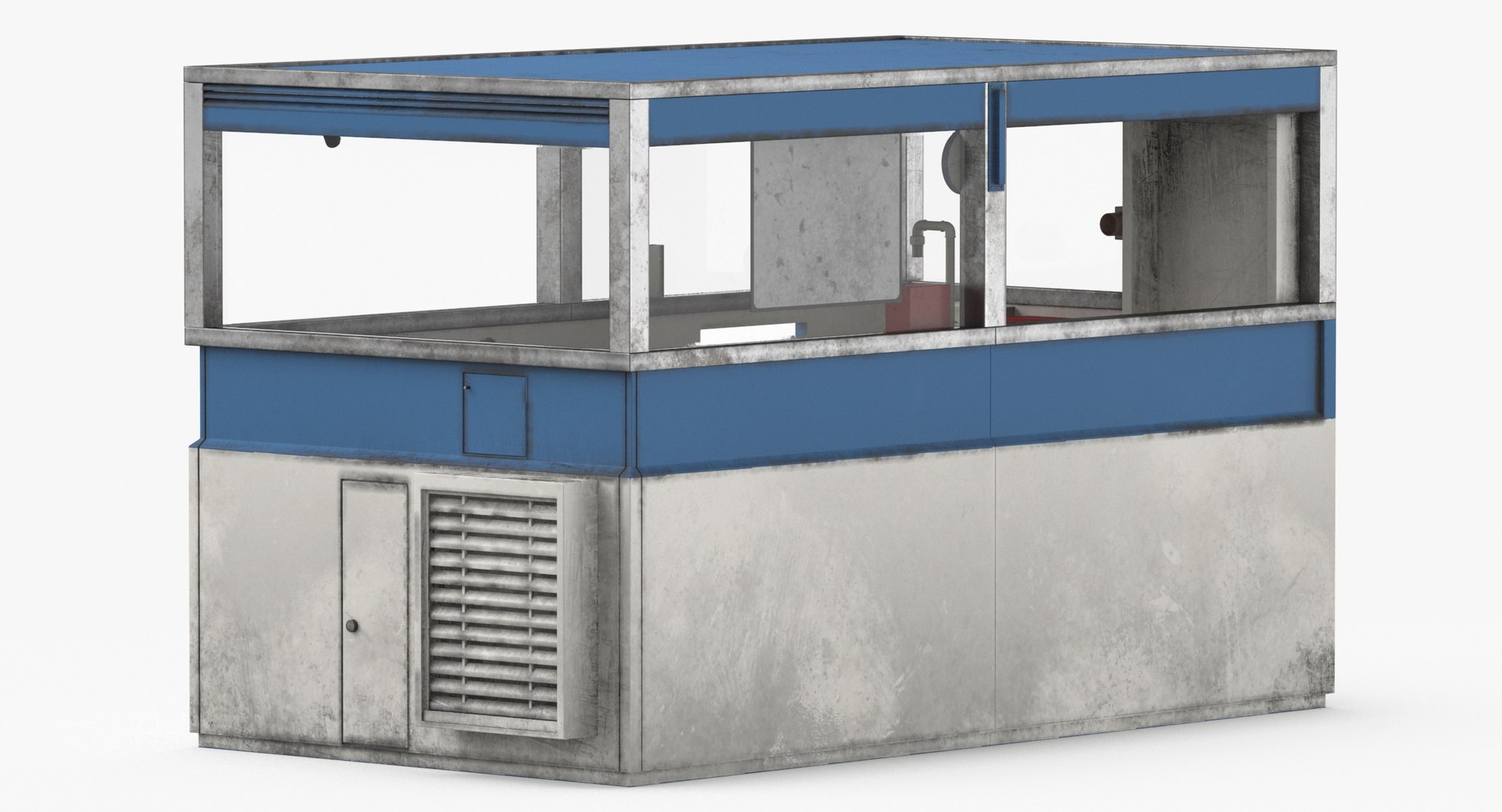 3D Subway Token Booth Damaged - TurboSquid 2071258
