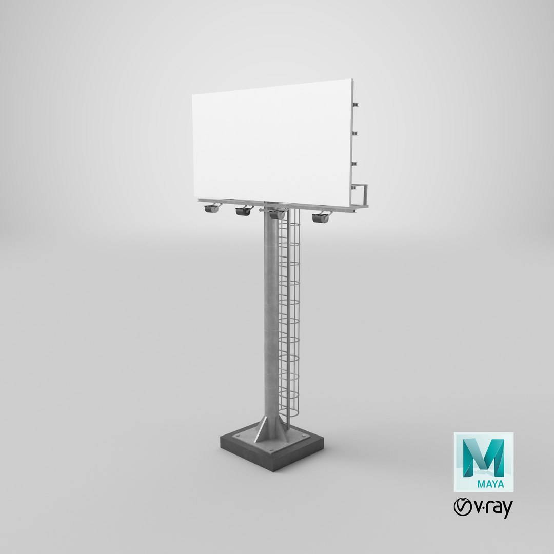 Real Billboard 3D Model - TurboSquid 1381786