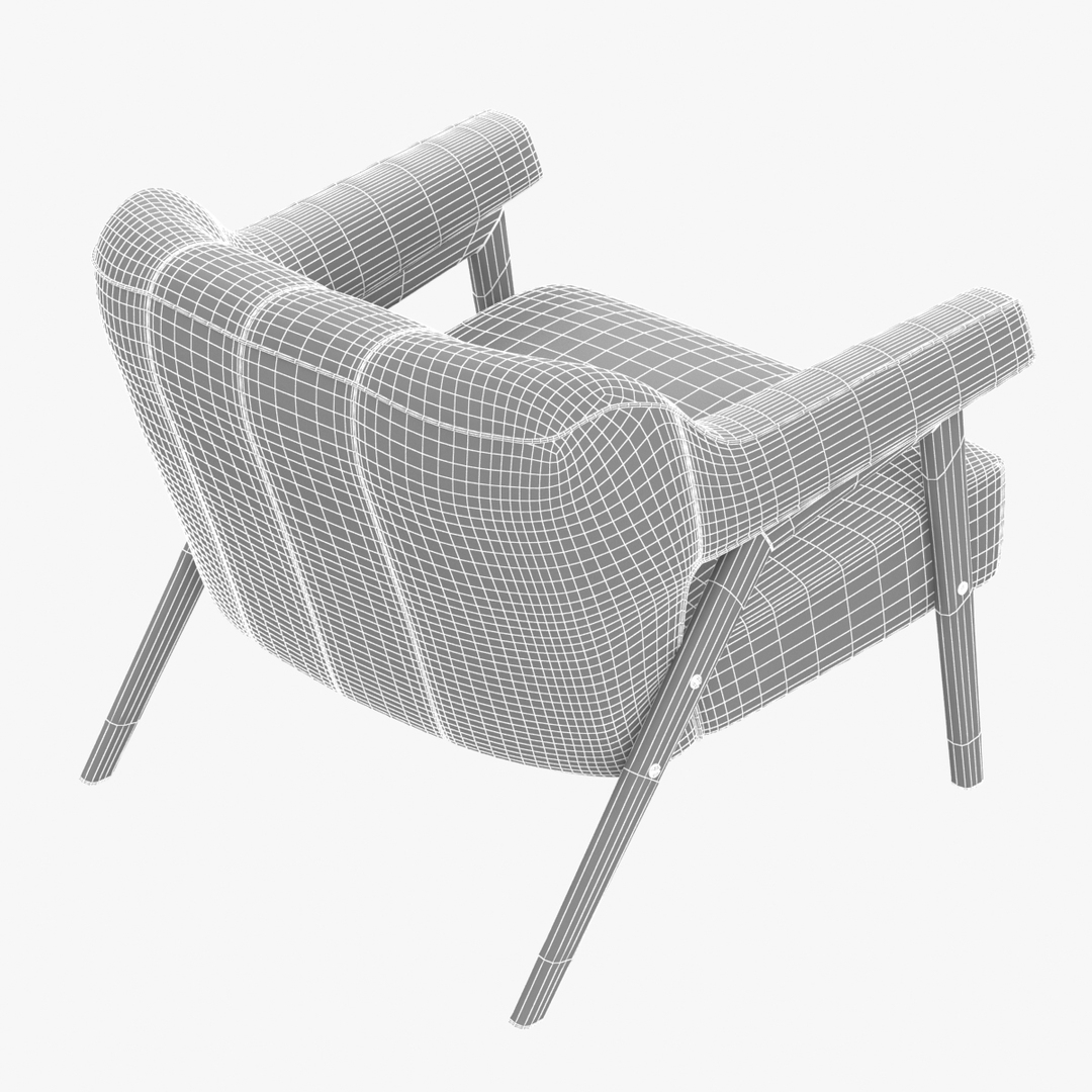 3d model of chair lounge