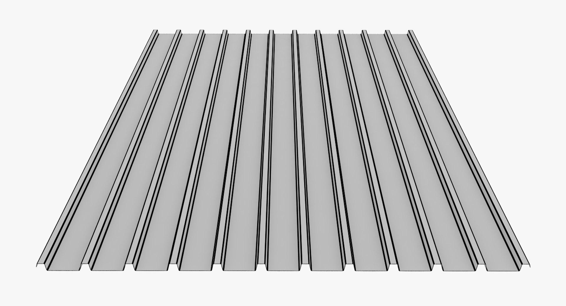 Profiled Sheet C18 3D Model - TurboSquid 1426891