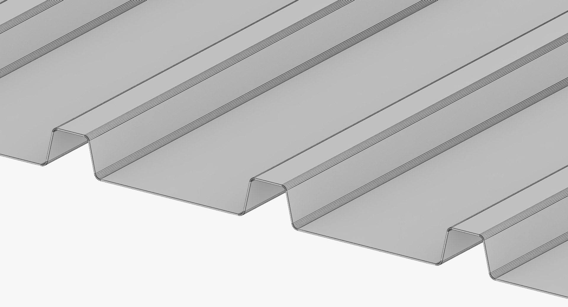 Profiled Sheet C18 3D Model - TurboSquid 1426891