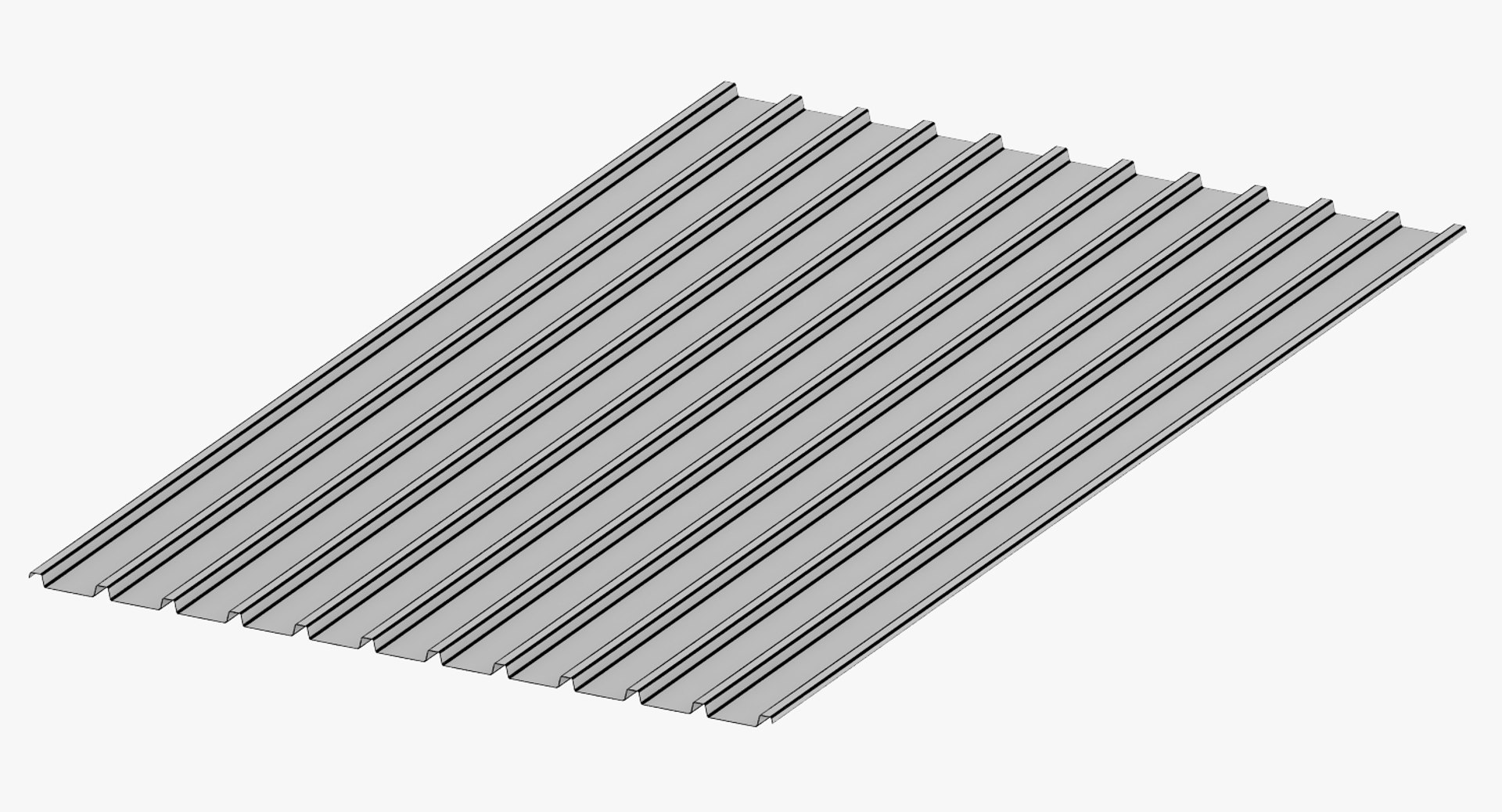 Profiled Sheet C18 3D Model - TurboSquid 1426891