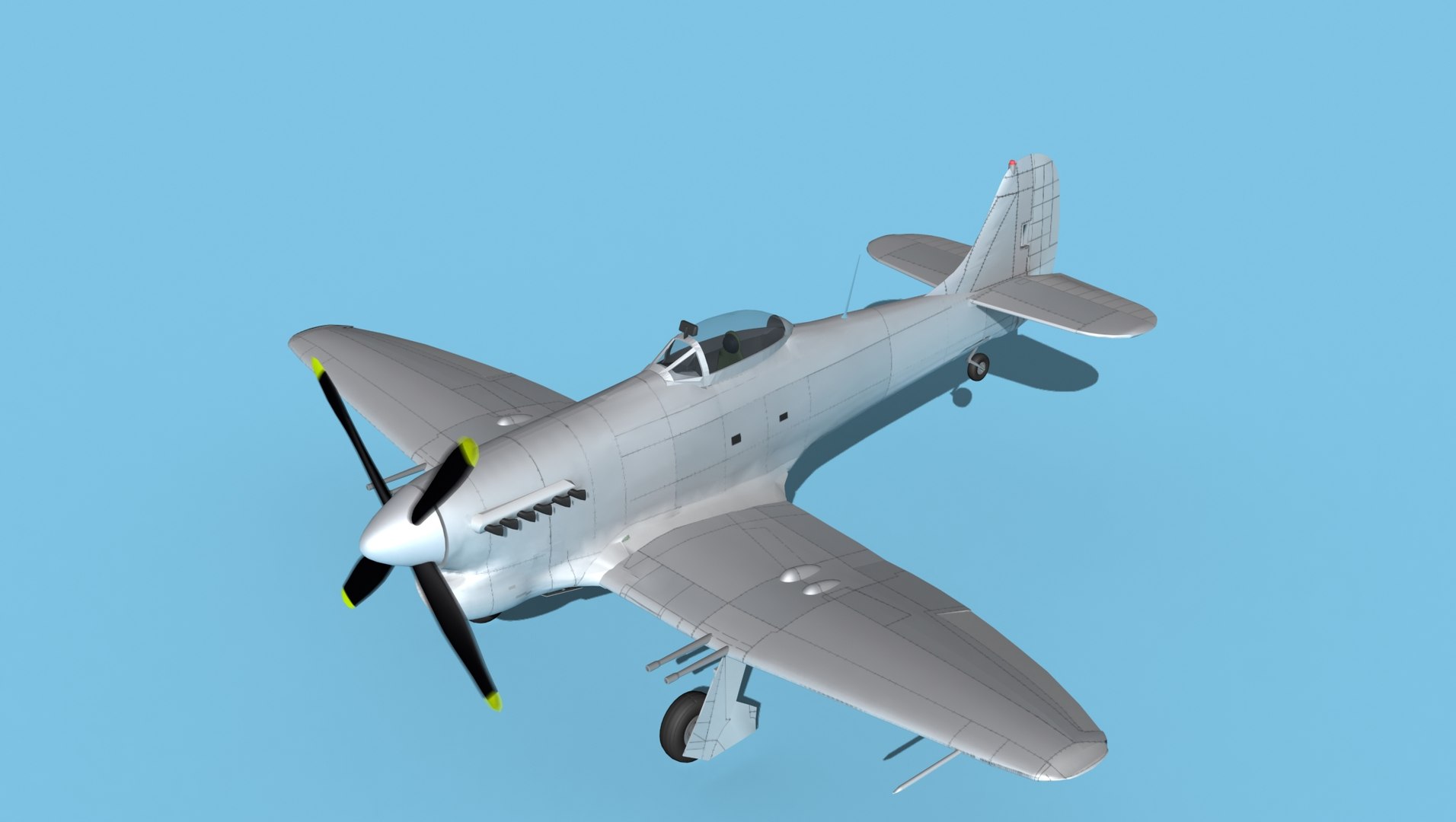 Hawker Hawker Tempest MK1 V00 Bare Metal 3D Model - TurboSquid 1920055