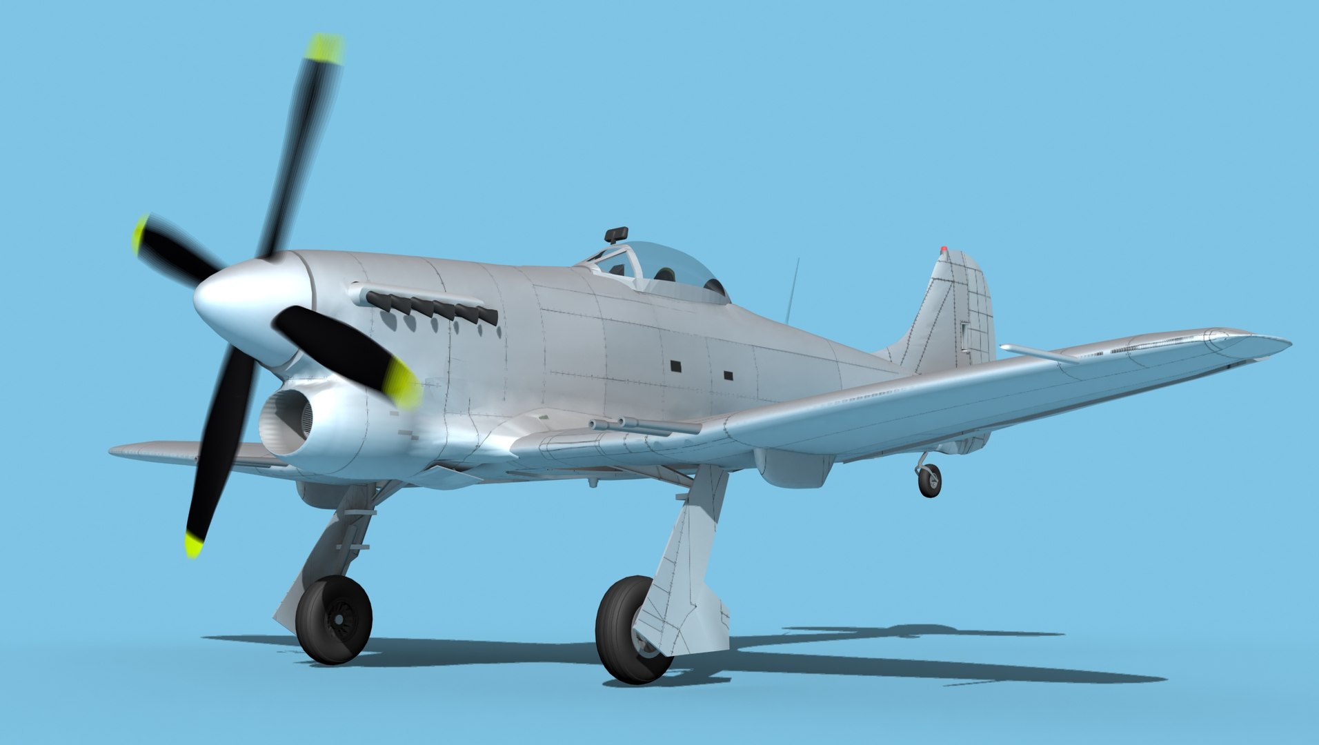 Hawker Hawker Tempest MK1 V00 Bare Metal 3D Model - TurboSquid 1920055