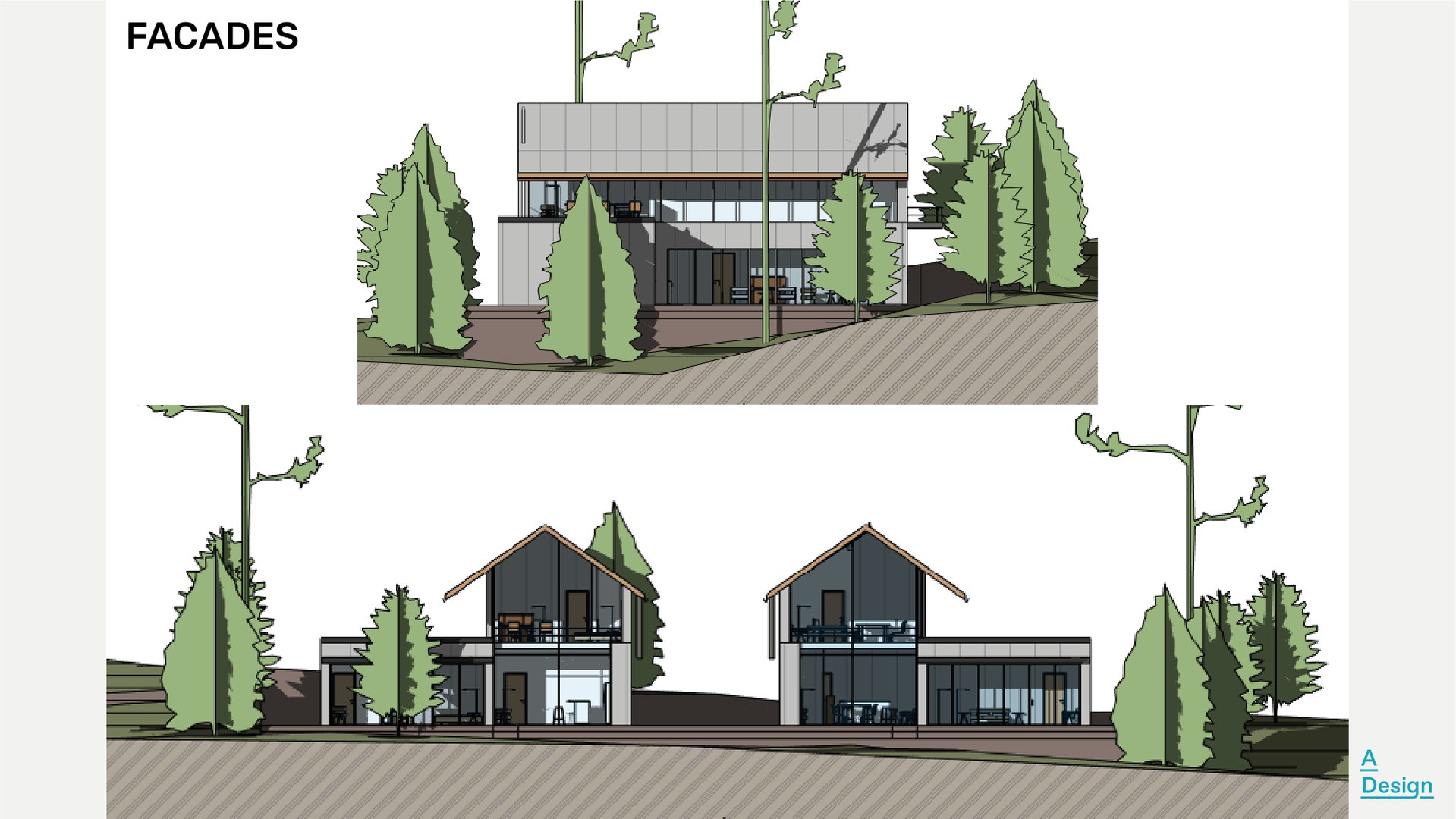 Twin Houses - Revit Model Model - TurboSquid 2017830