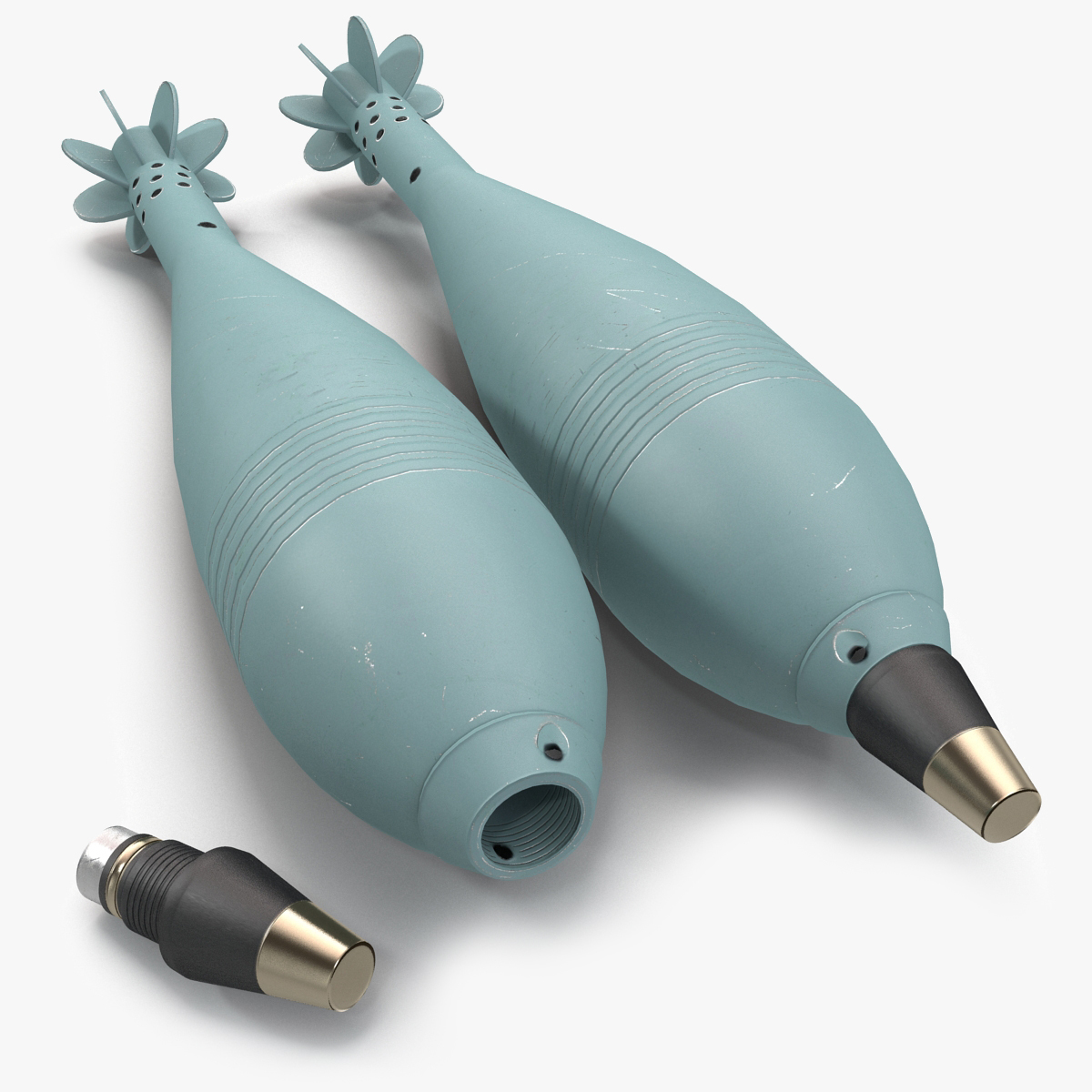 mortar shell 120mm 3d model