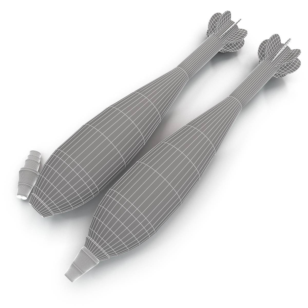 mortar shell 120mm 3d model