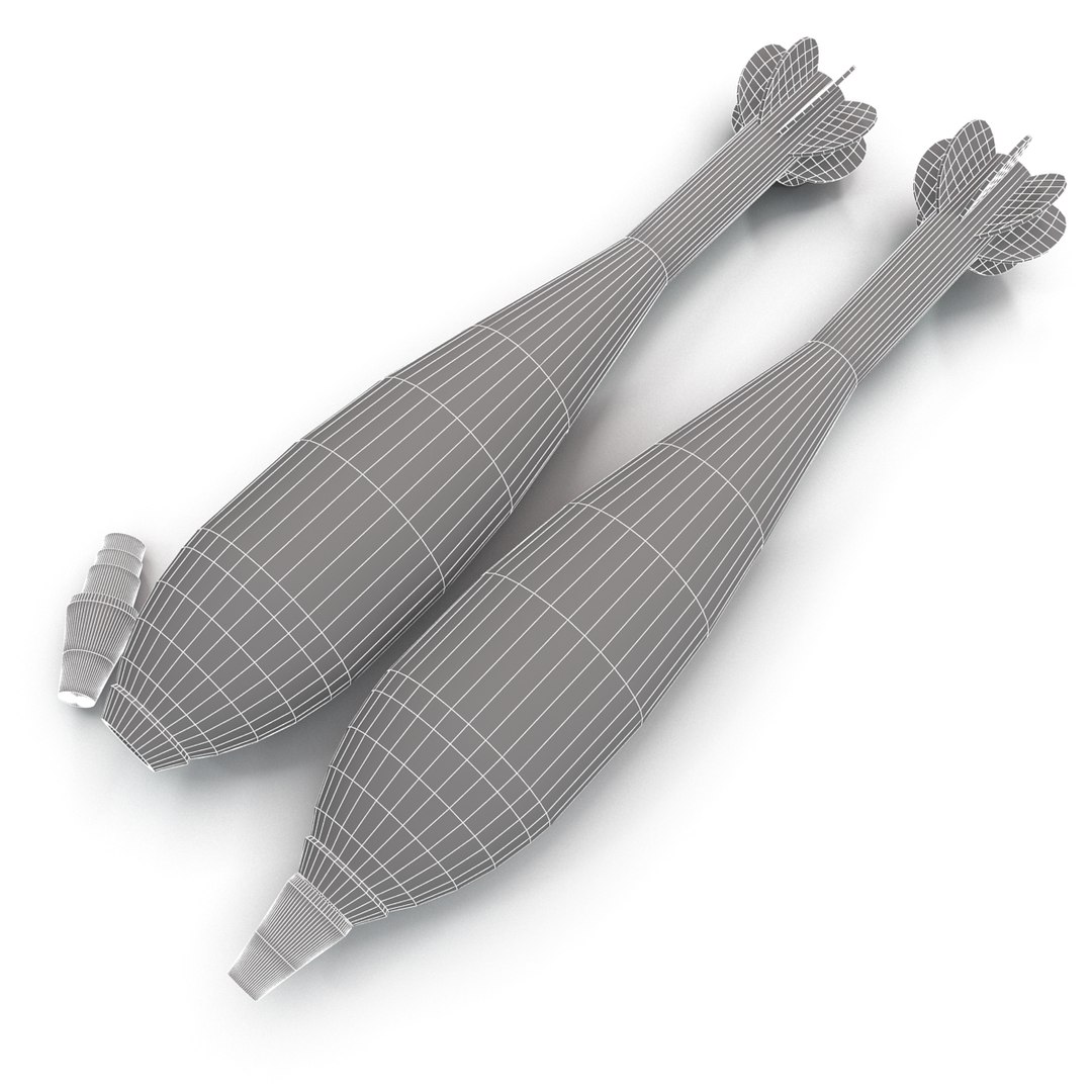 Mortar Shell 120mm 3d Model