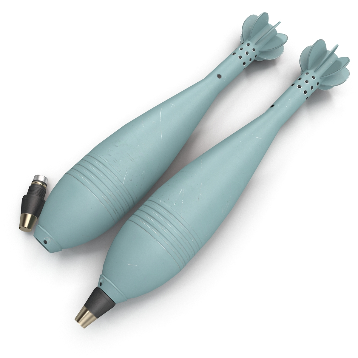 mortar shell 120mm 3d model