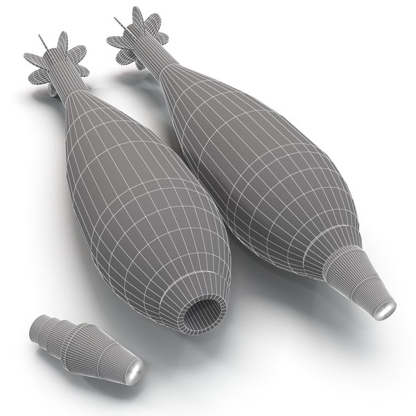 mortar shell 120mm 3d model