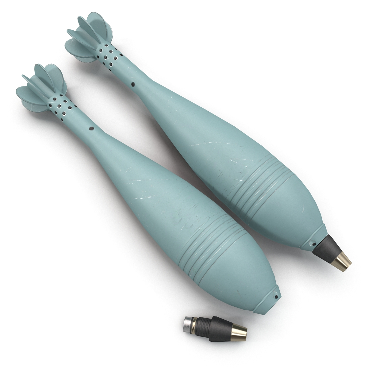 mortar shell 120mm 3d model