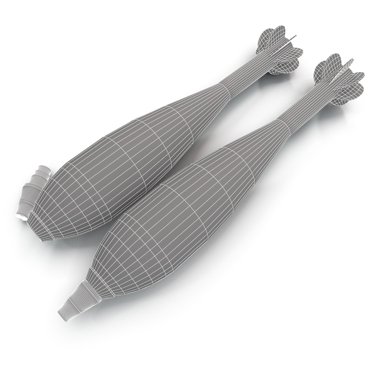 mortar shell 120mm 3d model