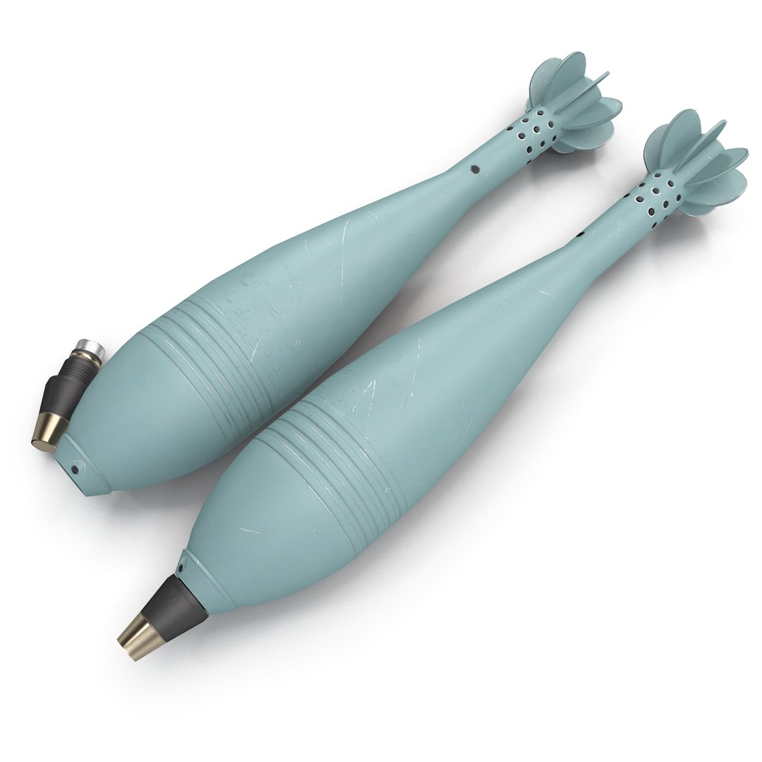 Mortar Shell 120mm 3d Model