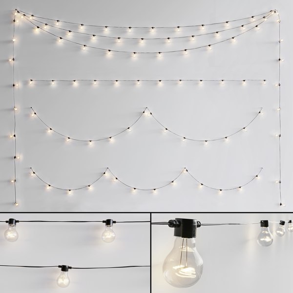 Stringed Lights 3D Models for Download | TurboSquid