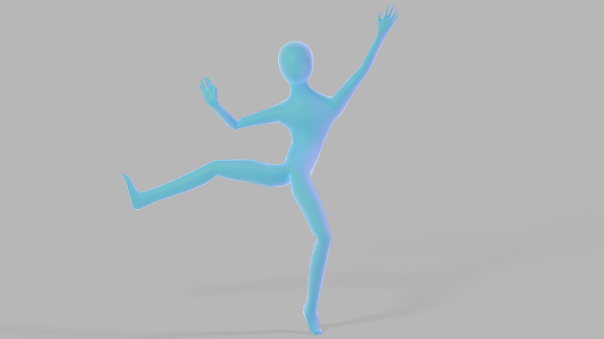 Thin Humanoid Rigged 3d Model Turbosquid 2008403