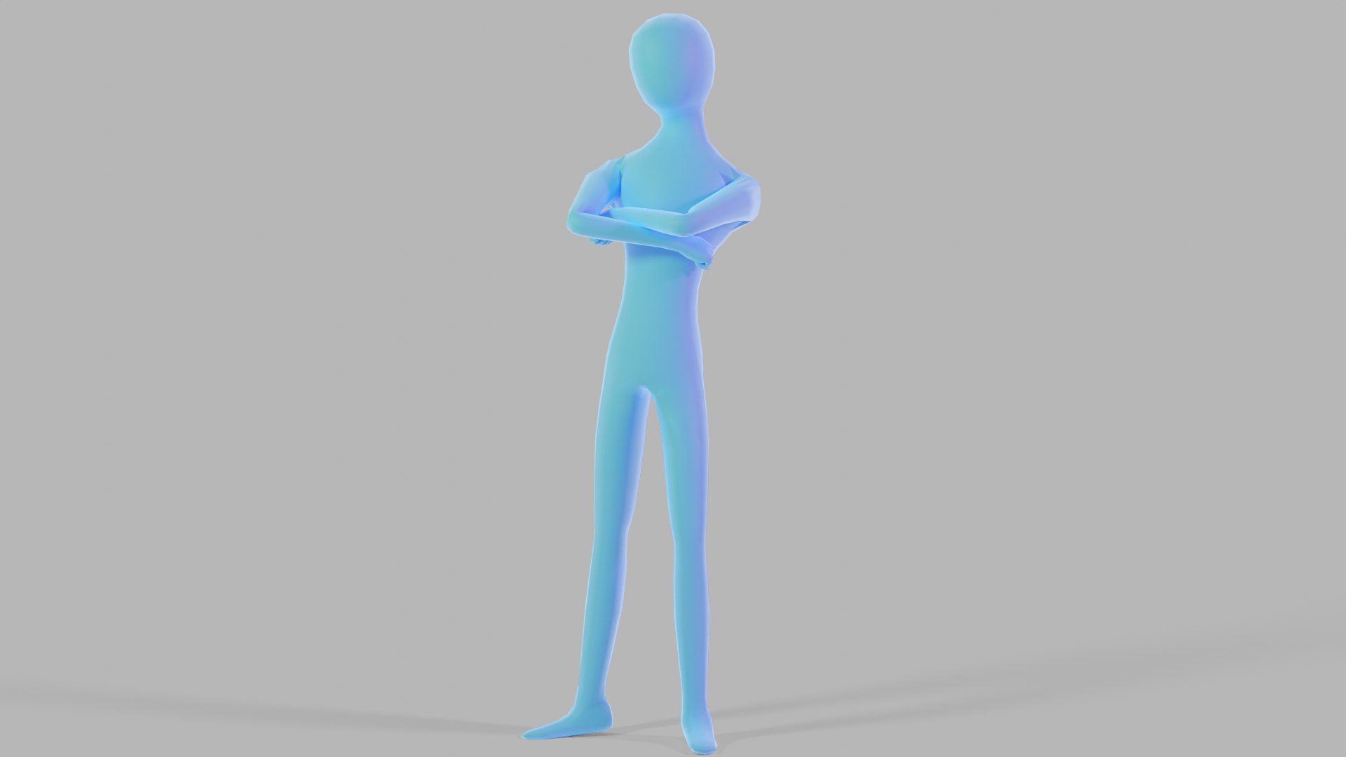 Thin Humanoid Rigged 3D Model - TurboSquid 2008403
