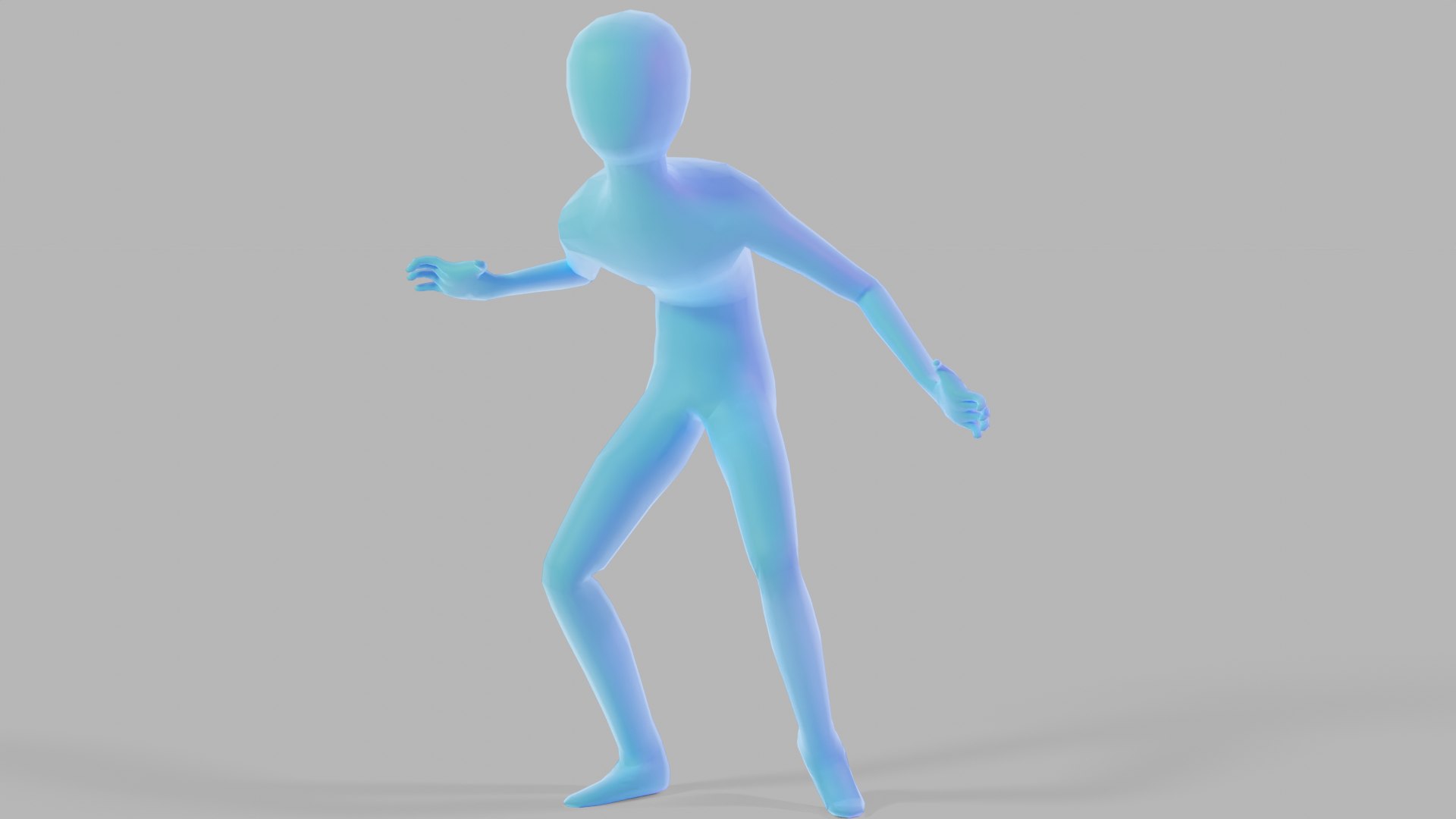 Thin Humanoid Rigged 3D Model - TurboSquid 2008403