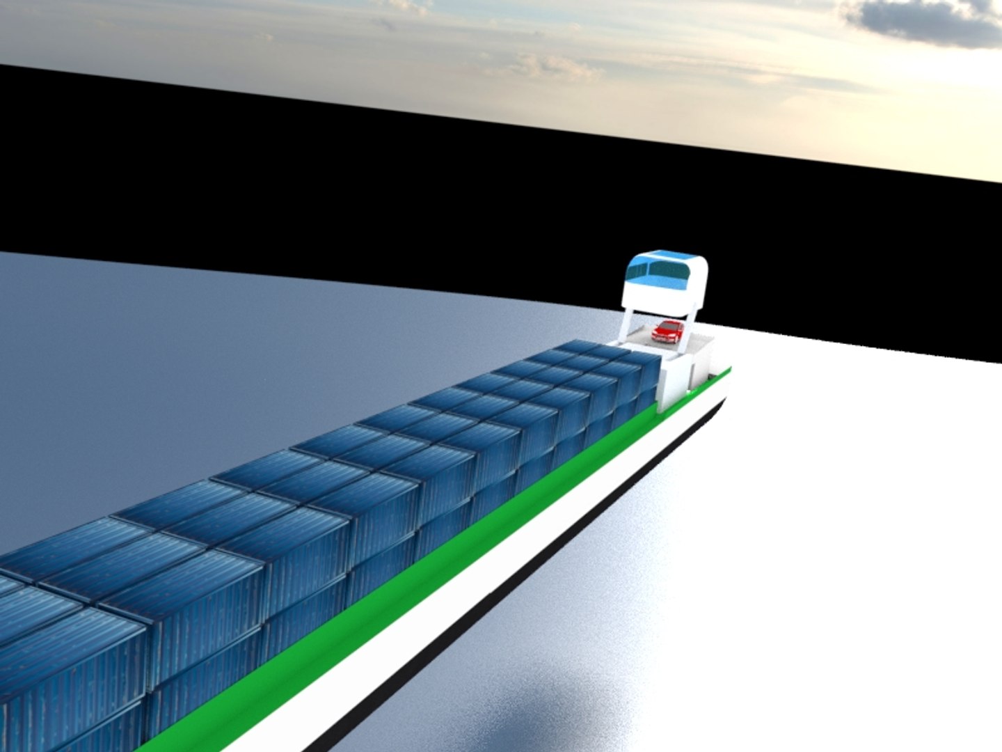 Futuristic Inland Container Cargo 3D Model - TurboSquid 1150516