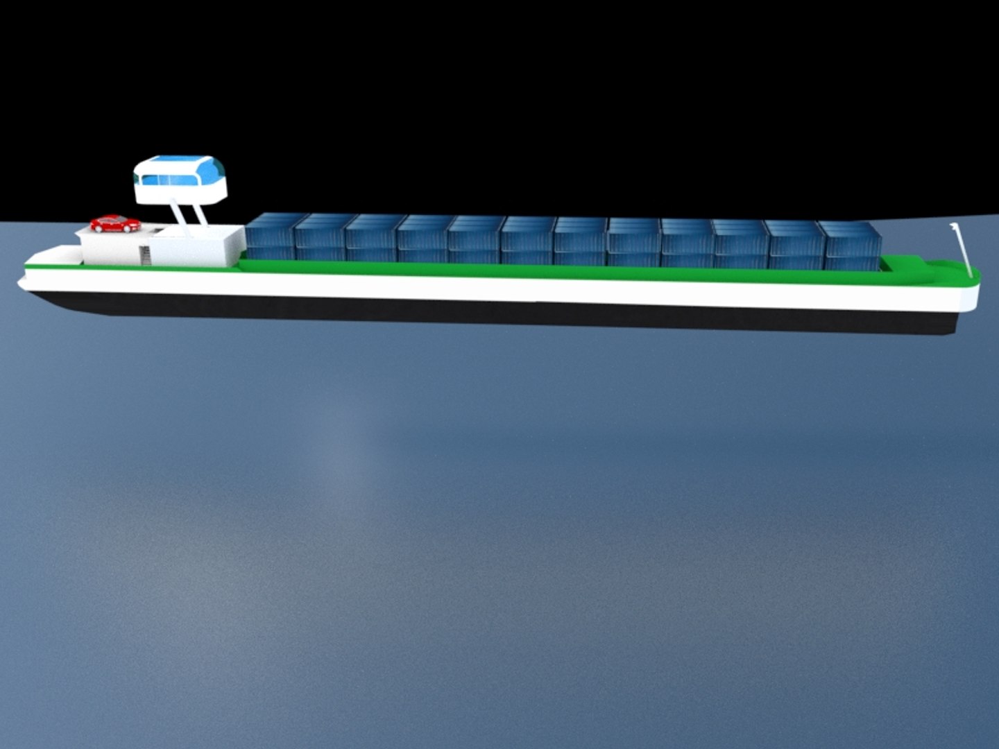 Futuristic Inland Container Cargo 3D Model - TurboSquid 1150516