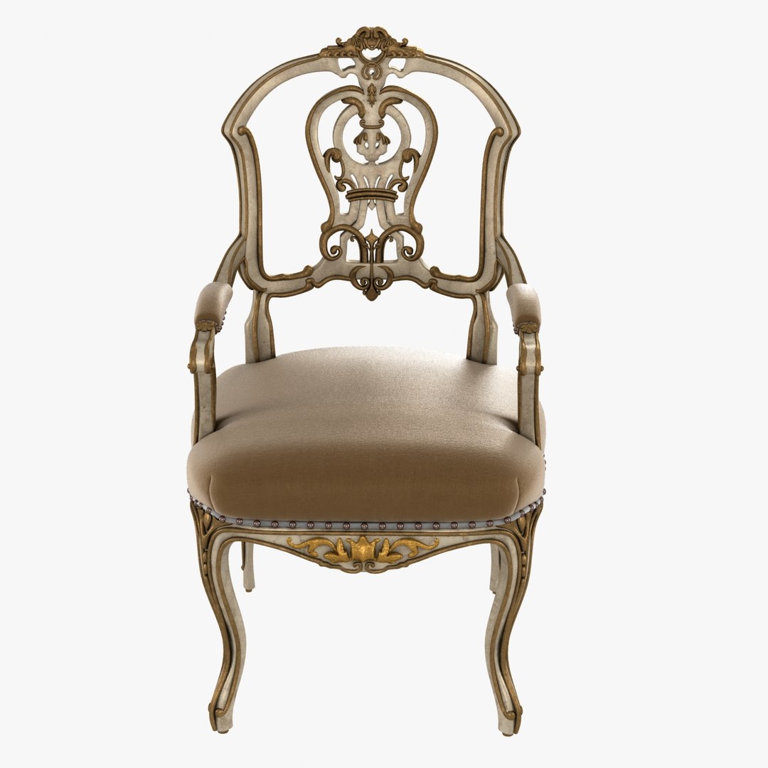 3d arm chair