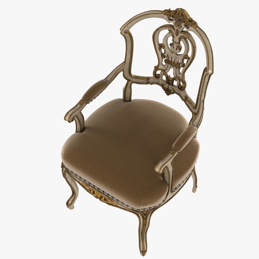 3d arm chair