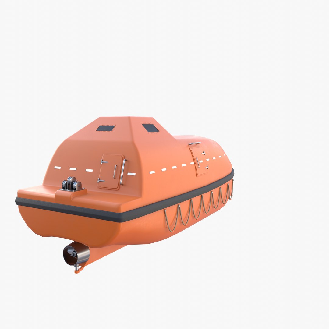 Life Boat V2 3D Model - TurboSquid 2340254