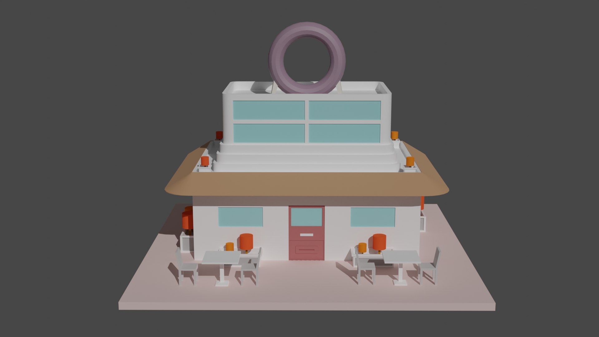 Low Poly Coffee and Pizza Shop 3D model - TurboSquid 1794992