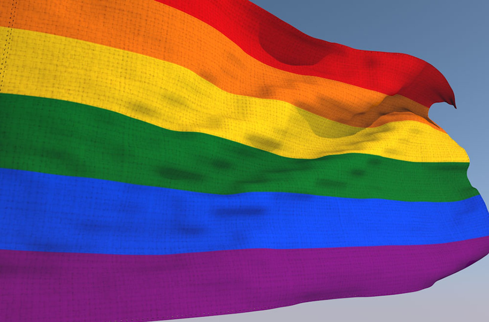 Lgbt Waving Flag Animation 3D Model - TurboSquid 1544458