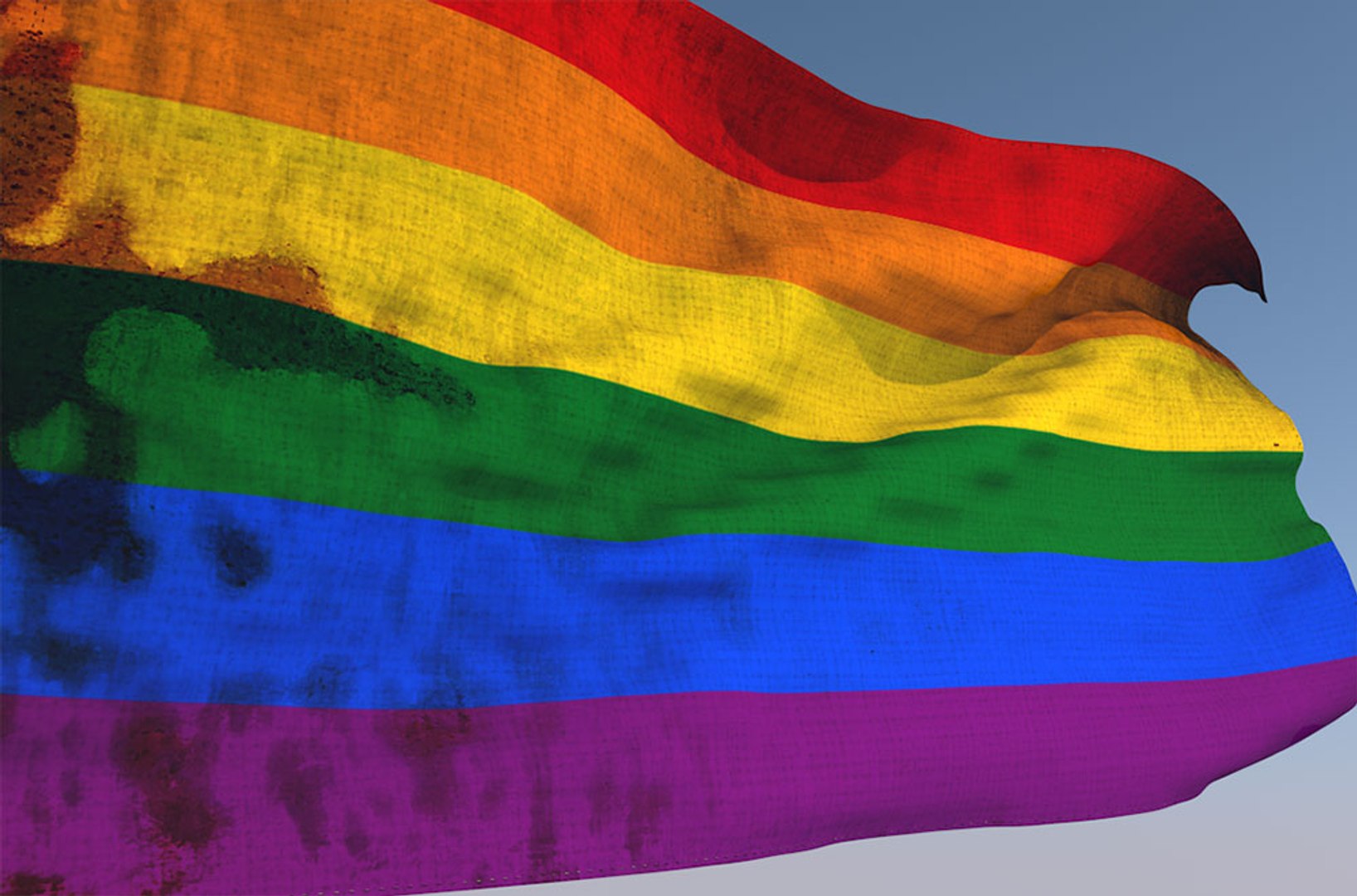 Lgbt Waving Flag Animation 3D Model - TurboSquid 1544458