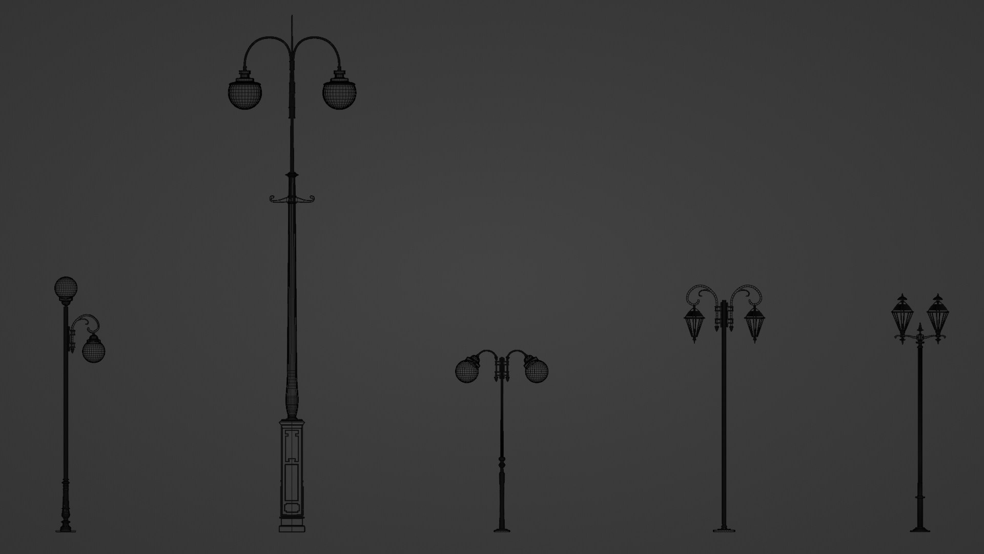 3D London Streetlights - TurboSquid 2013064